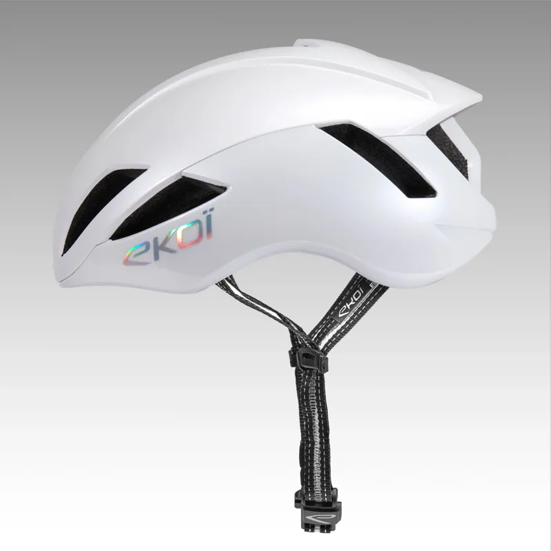 EKOI AR14 Elegance Cycling Helmet in White Holo